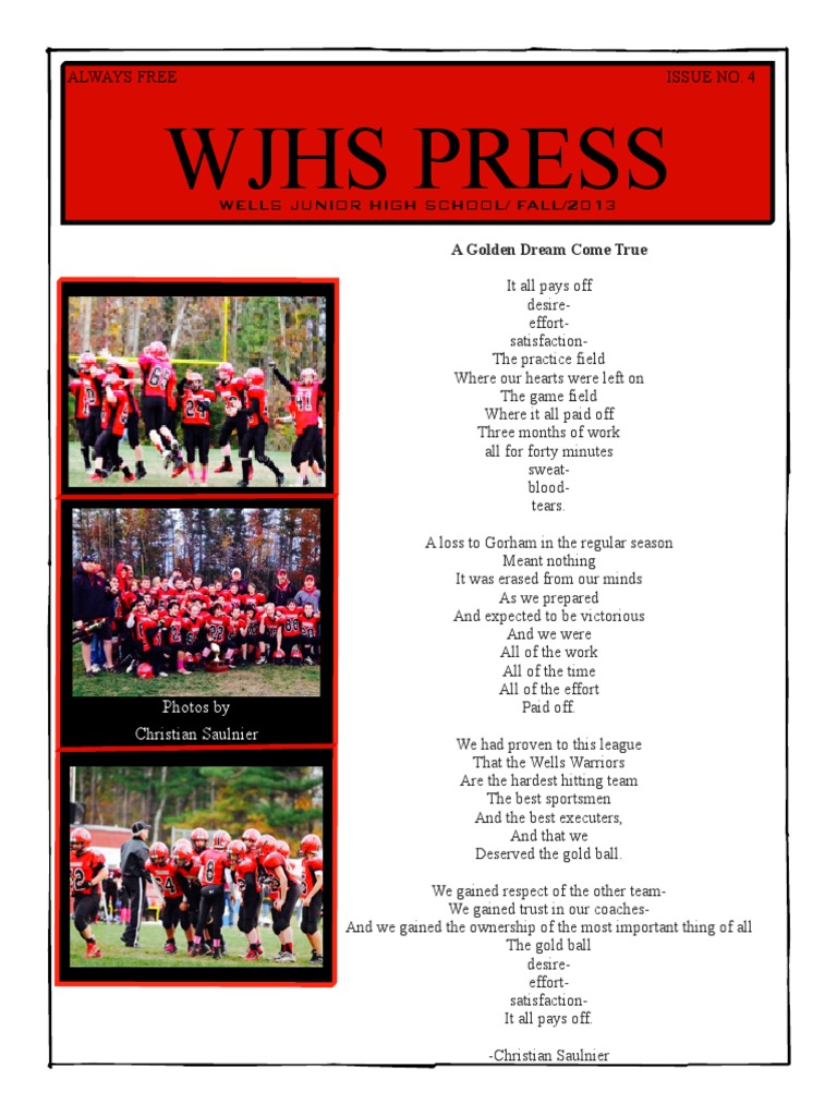 Fall 2013 Newspaper | PDF | Ebenezer Scrooge | Association Football