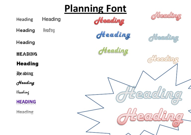 Font Planning Guide | PDF | Career & Growth | Language Arts & Discipline