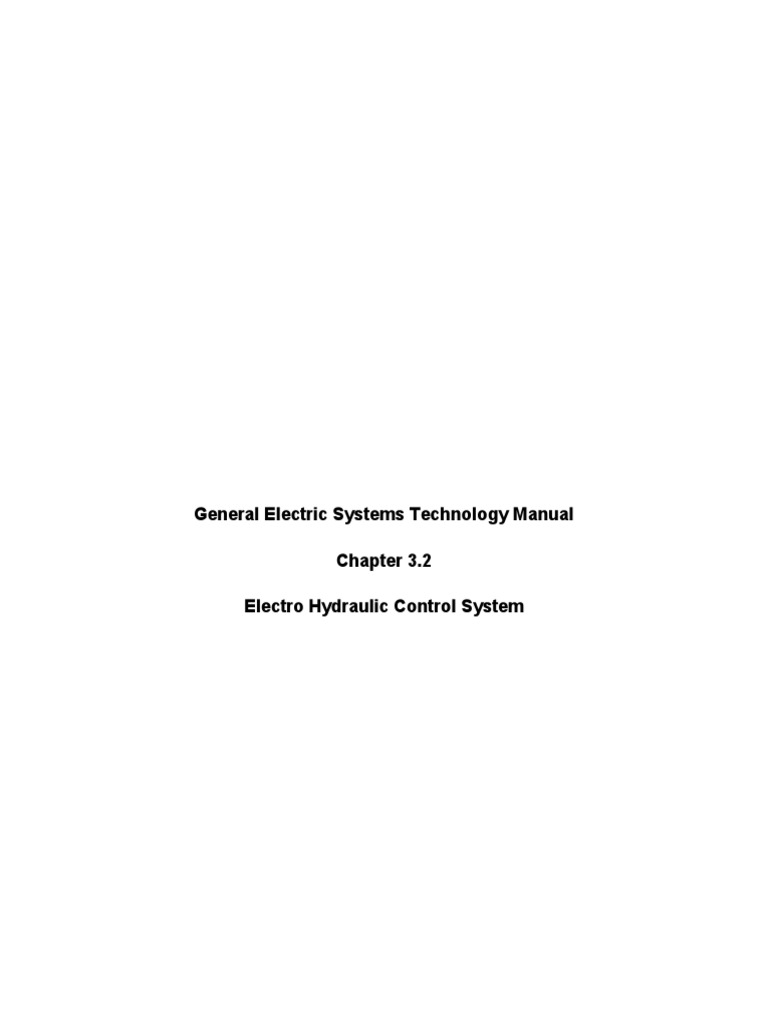 Electro Hydraulic Control System | PDF | Valve | Energy Technology