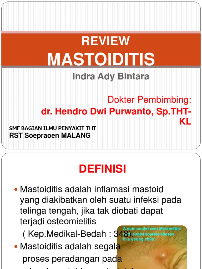 Mastoiditis | PDF | Kesehatan Holistik | Sains & Matematika