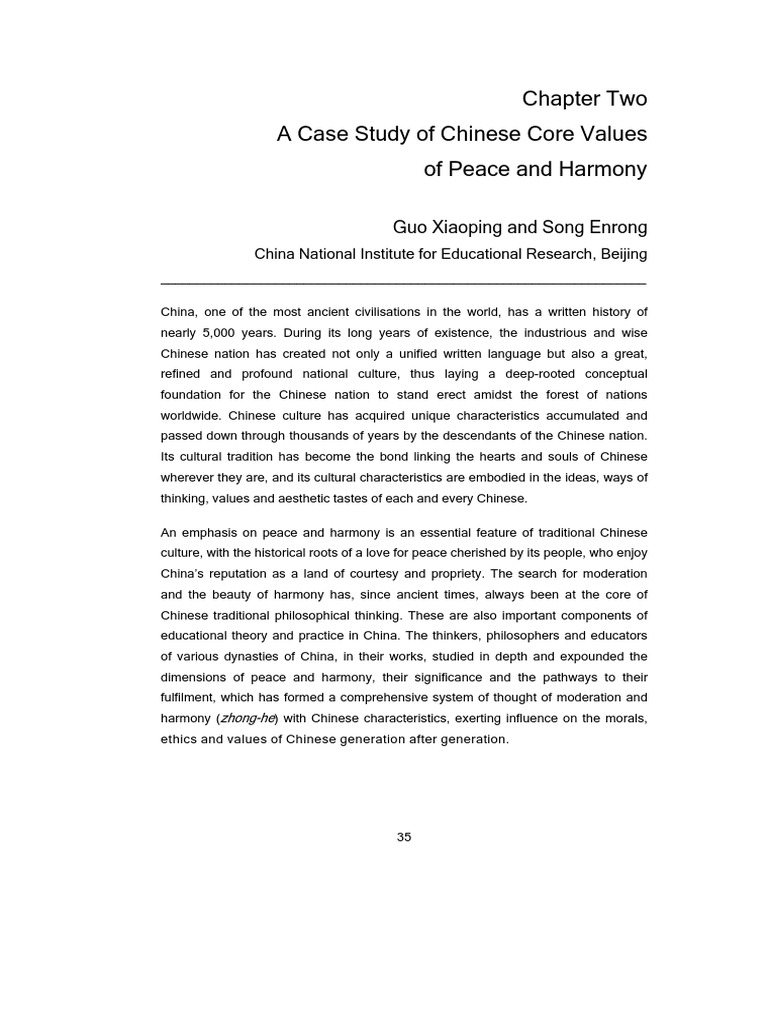 Chinese Core Values | PDF | Confucianism | Confucius