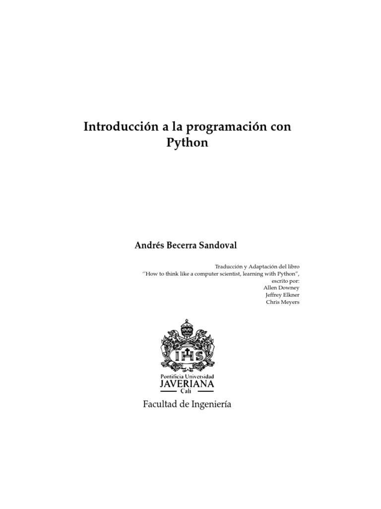 Introprog Py | PDF | Python (lenguaje de programación) | Programación ...