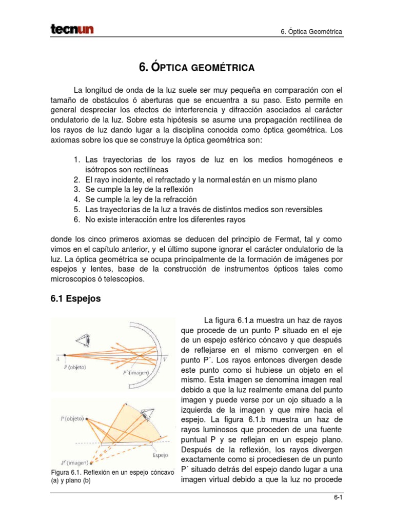 Optica Geometrica | PDF