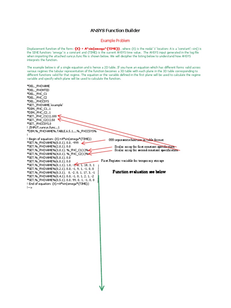 ANSYS Function Builder | PDF | Sine | Function (Mathematics)