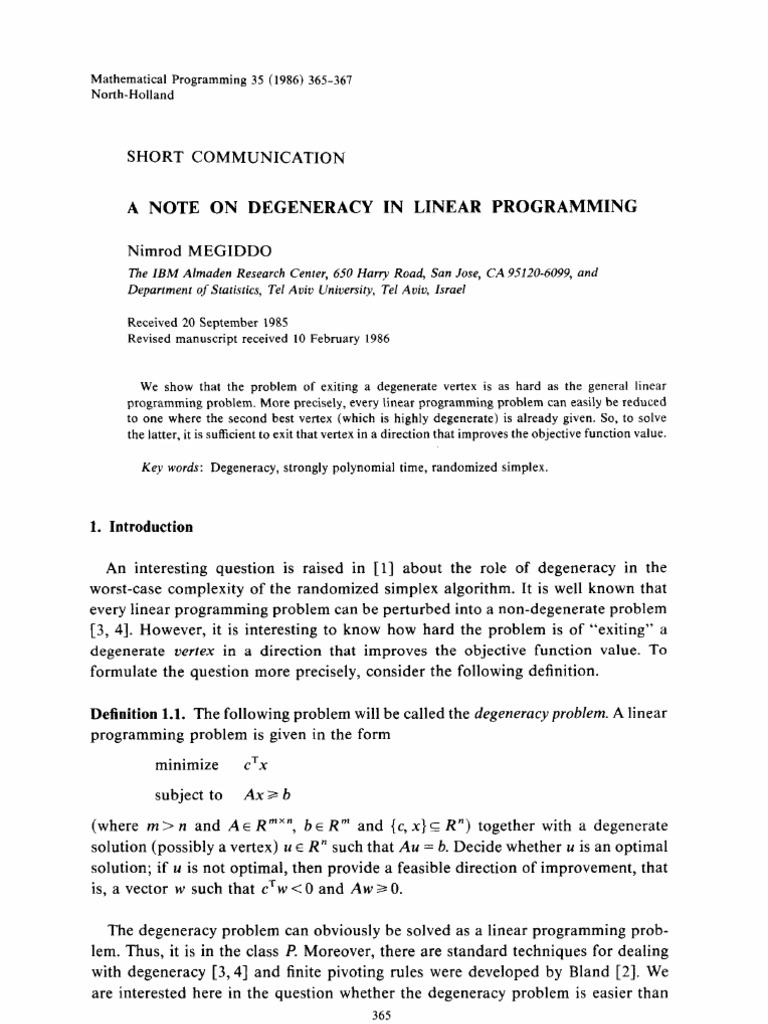 Shish Mba Sams Ibm Varanasi Pom | PDF | Linear Programming | Time Complexity