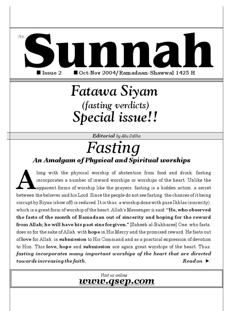 Fatawa Siyam | PDF | Ramadan | Muhammad