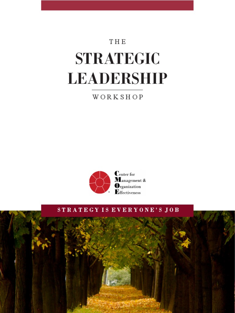 Strategic Leadership Workshop Brochure | PDF | Strategic Leadership ...