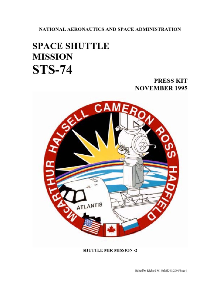 NASA Space Shuttle STS-74 Press Kit | PDF