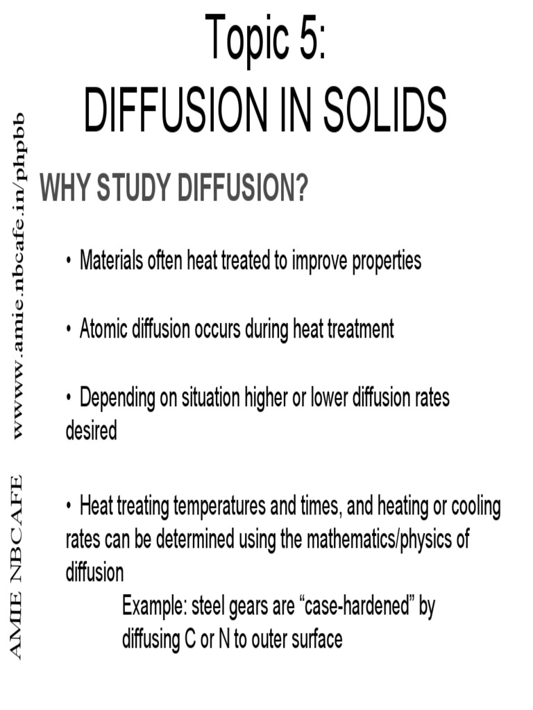 Diffusion Callister | PDF | Diffusion | Heat Treating
