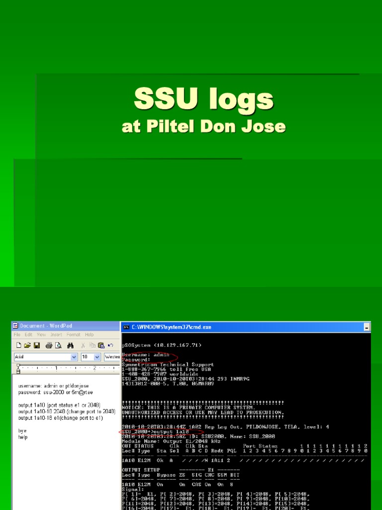 SSU Logs: at Piltel Don Jose | Download Free PDF | Computer Network Security | Secure Communication