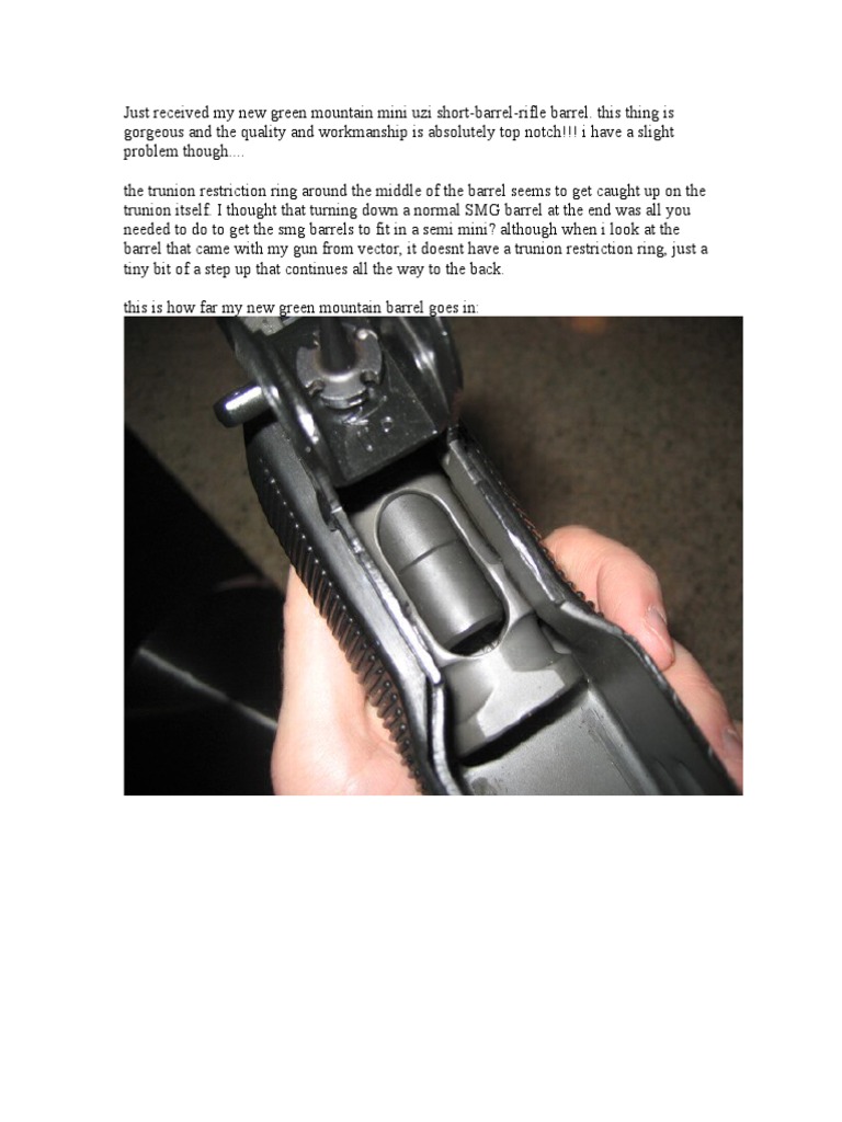 Uzi Barrel Trunions | Download Free PDF | Firearms | Projectile Weapons