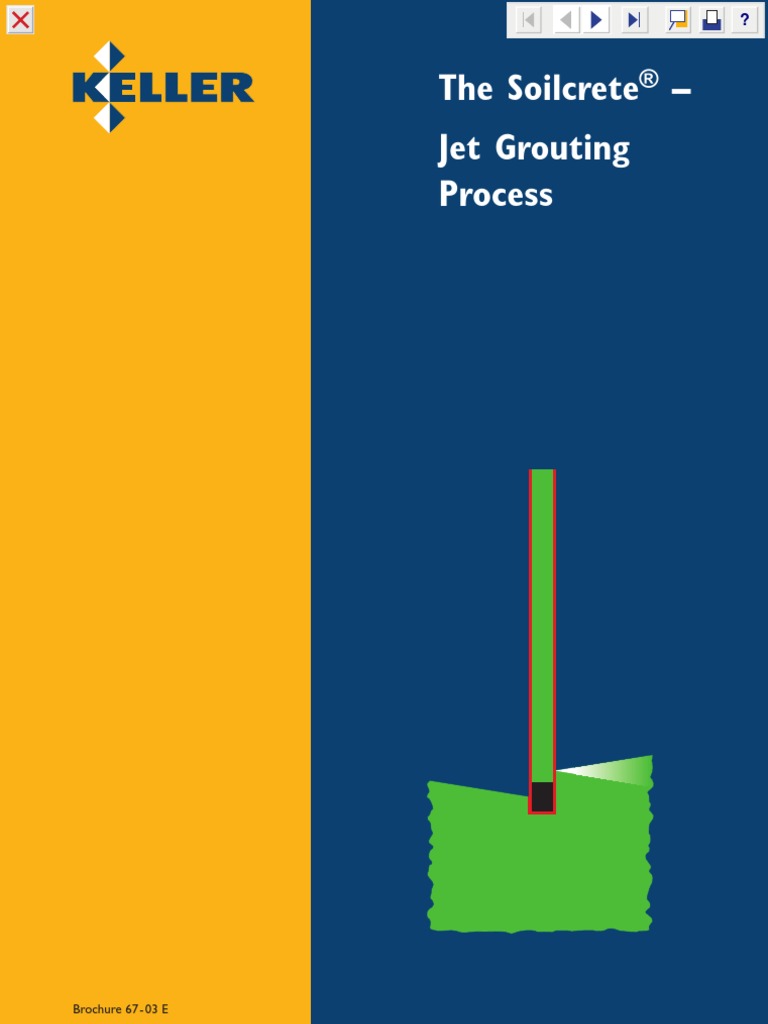Jet Grouting Process (Keller, 2006) | PDF | Erosion | Nozzle