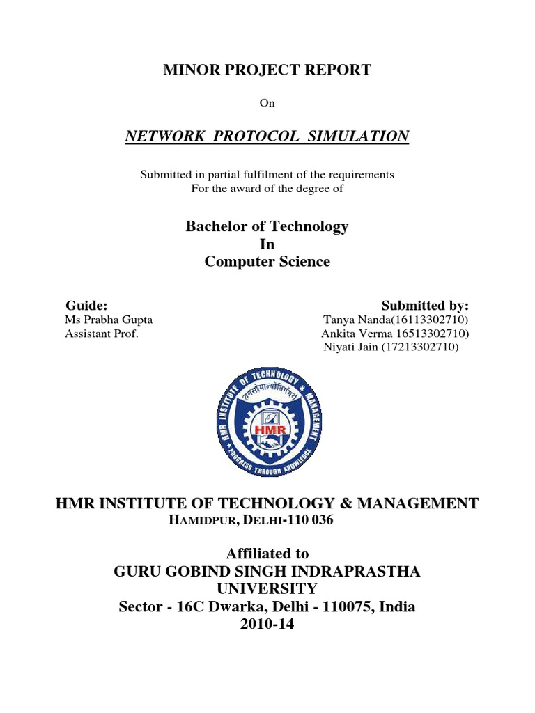 Network Protocol Simulation Project Report | PDF | Engineering | Science