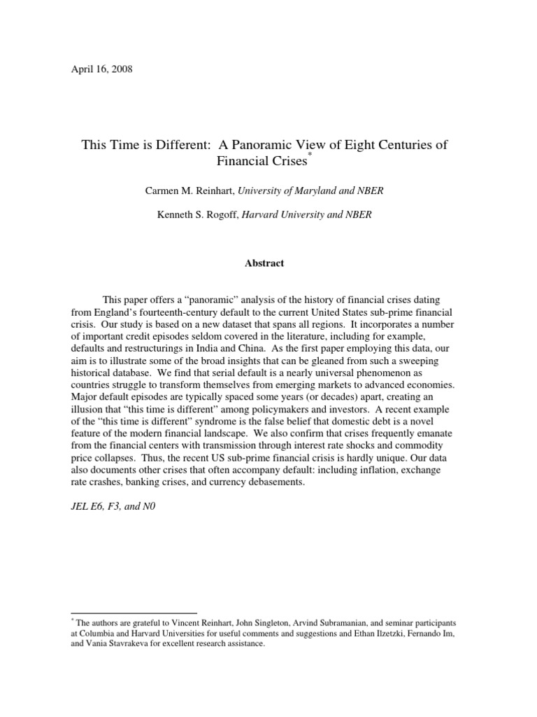 51 This Time Is Different | PDF