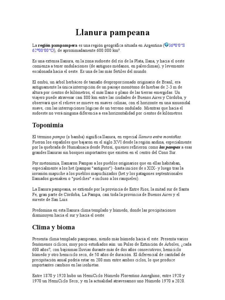 Llanura Pampeana