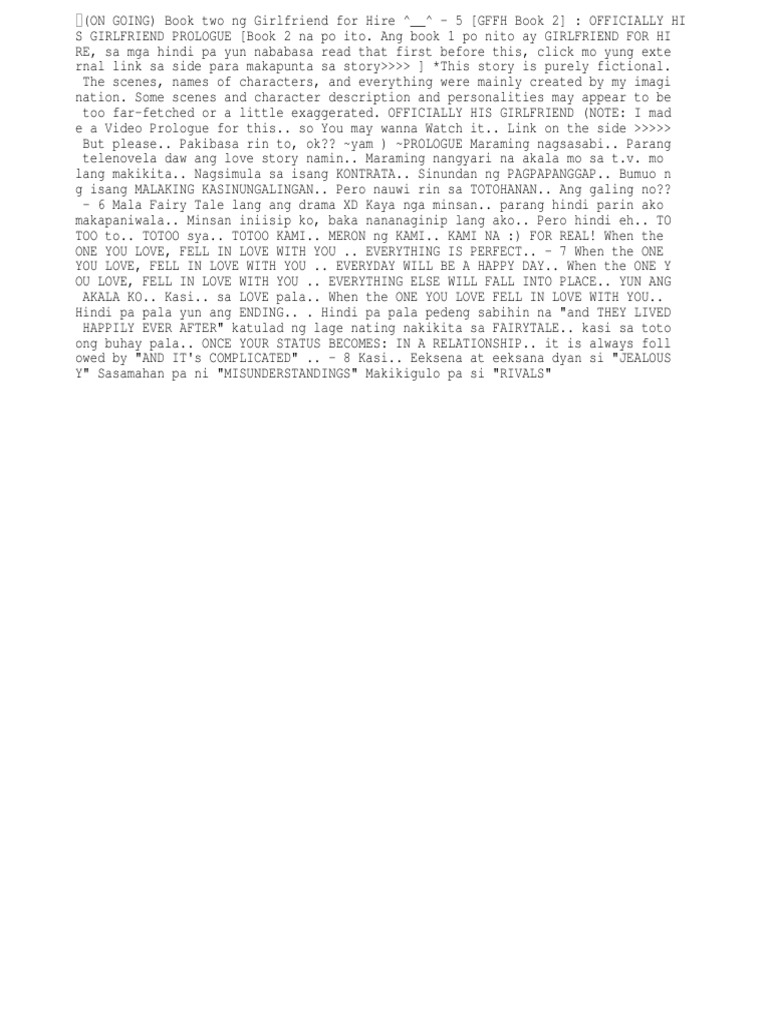 GFFH Officially His Girlfriend2 | PDF