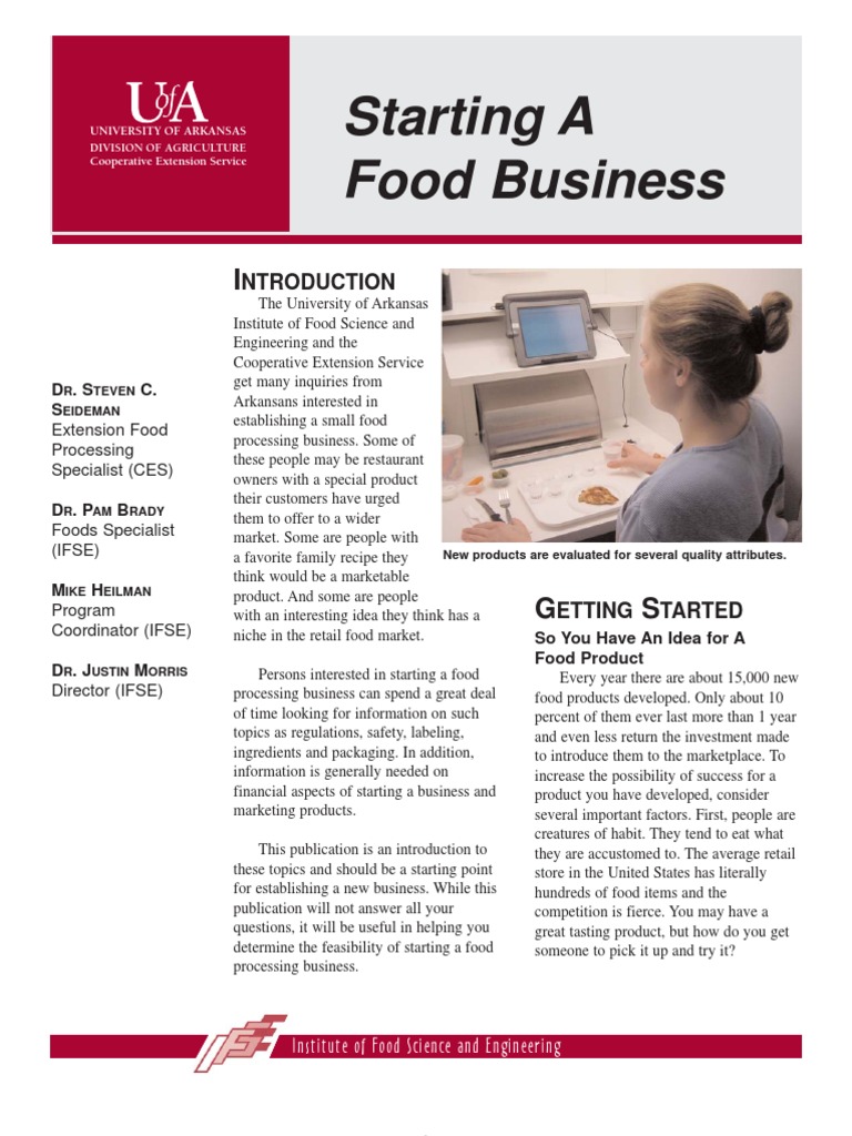 Starting A Food Business | PDF | Nutrition Facts Label | Debt