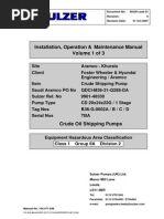 Sulzer Pump Operating Manual | Bearing (Mechanical) | Rust