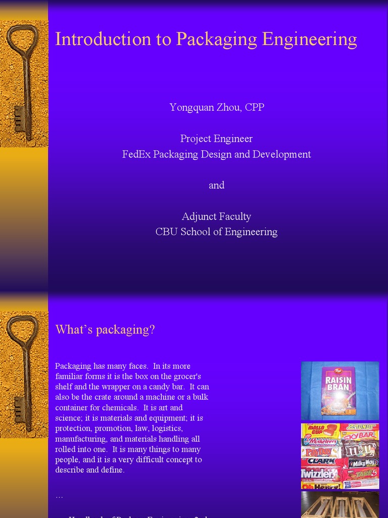 Introduction to Packaging Engineering | PDF | Packaging And Labeling ...