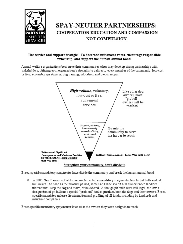 Spay Neuter Partnerships | PDF | Pit Bull | Neutering