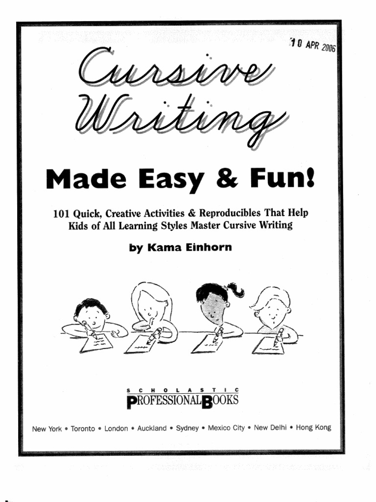 Cursive Writing 101 | PDF