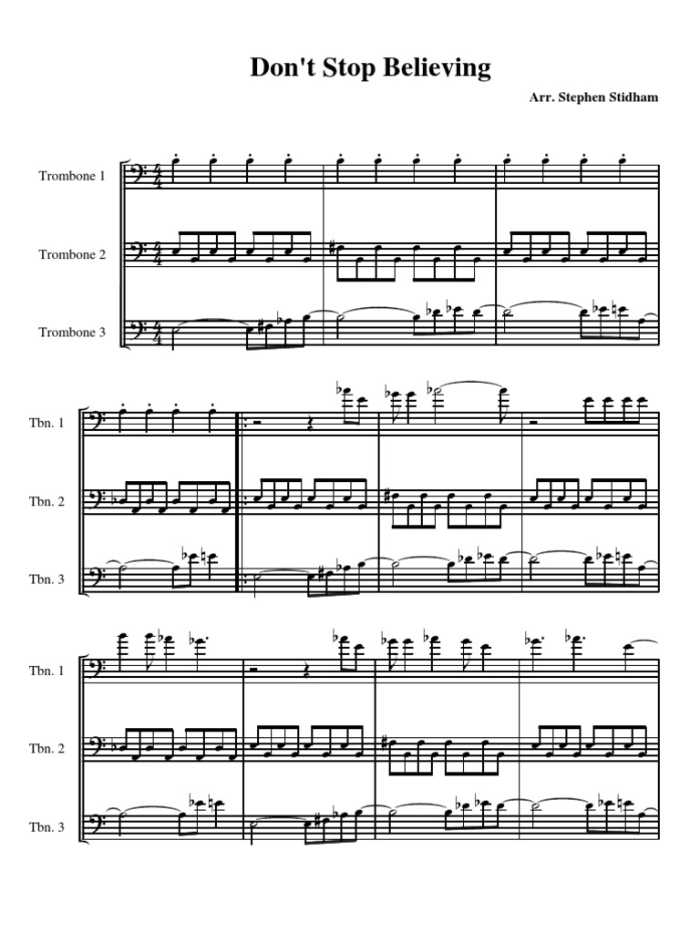 Dont Stop Believing | PDF | Chansons | Chansons pop