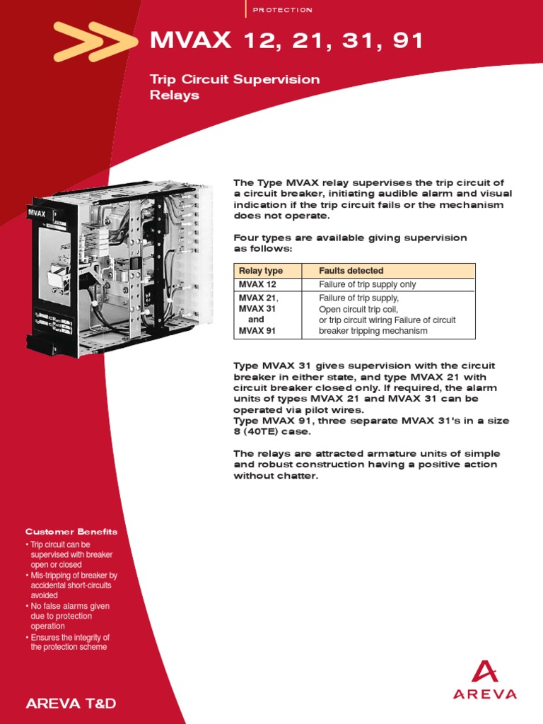 1030365249373-Mvax12-91 en 0902 | PDF | Relay | Direct Current