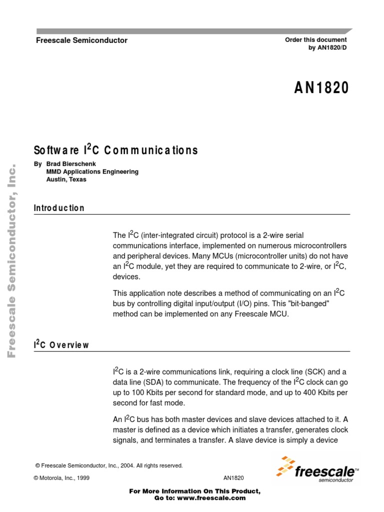 Implementacion de Comunicacion I2C Con | PDF | Microcontroller | Computer Engineering