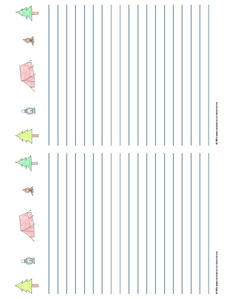 Camping Writing Paper - A4 - 4 | PDF