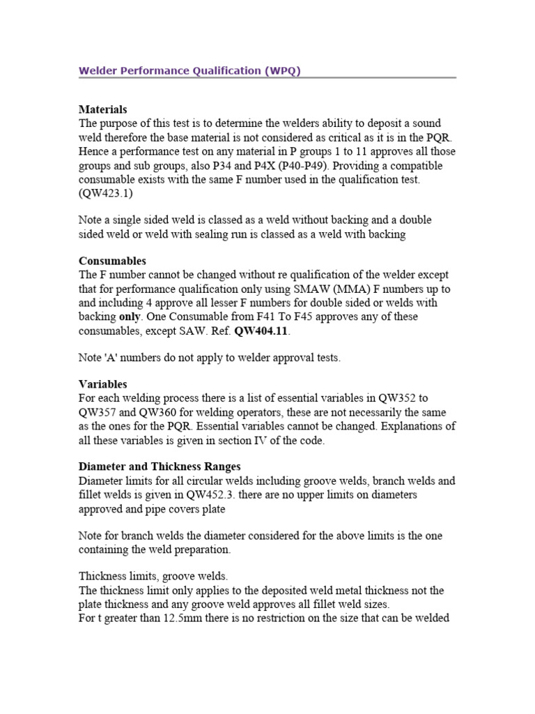 WPQT | PDF | Welding | Construction