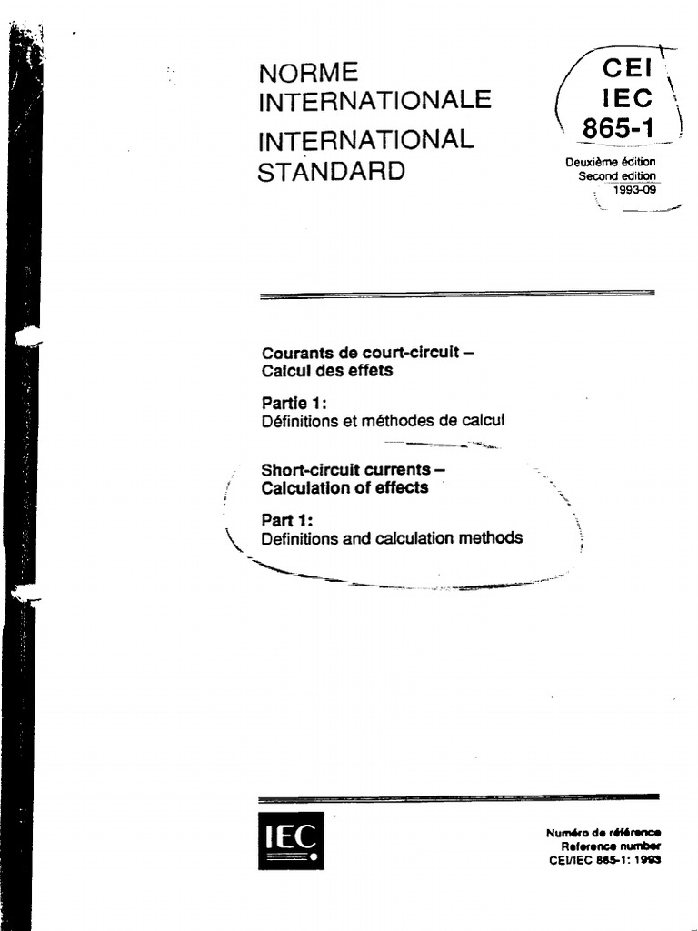 Iec 60865 1 1993 PDF | PDF