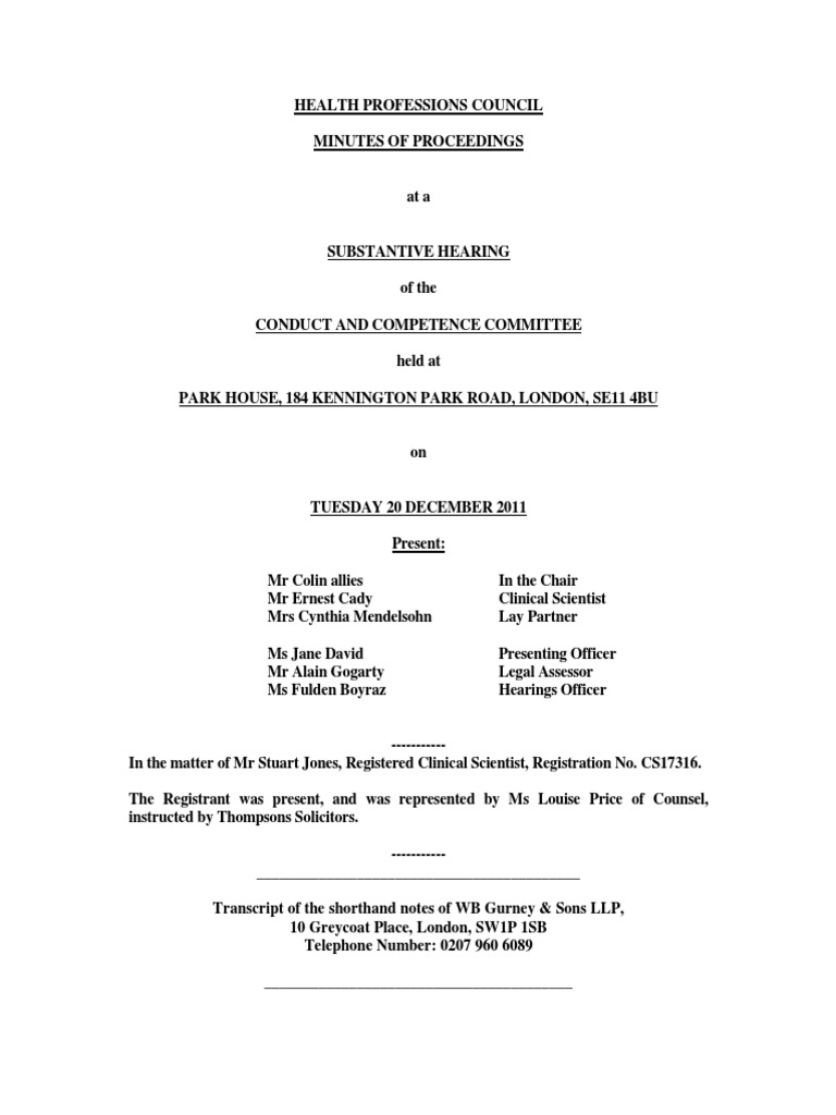 Transcript of Stuart Jones Hearing | PDF | Internet Forum | Witness
