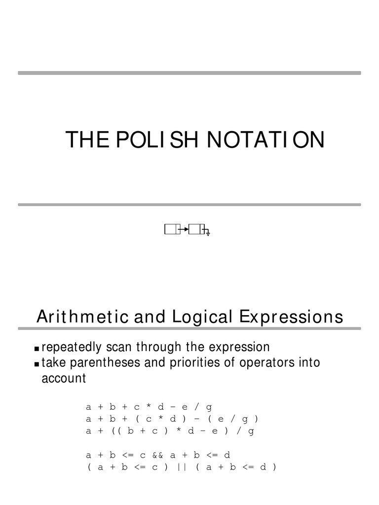 Polish Notation | PDF | Formalism (Deductive) | Theoretical Computer ...