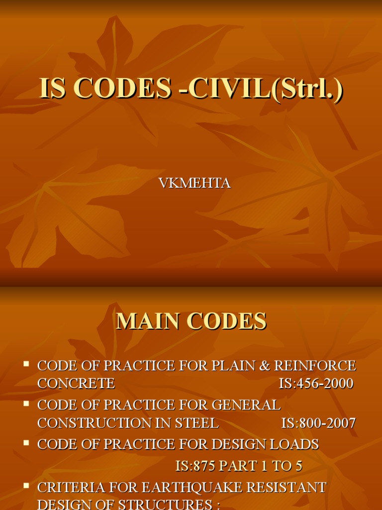 Is Codes For Civil Engineers | PDF | Structural Load | Foundation ...