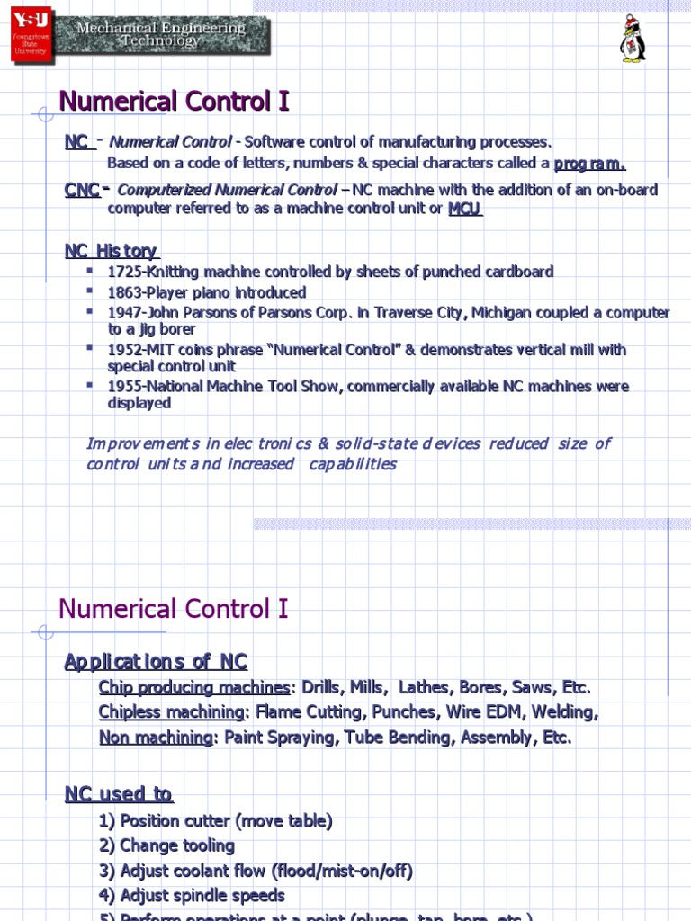 Overview of Numerical Control Systems | PDF | Numerical Control | Machining