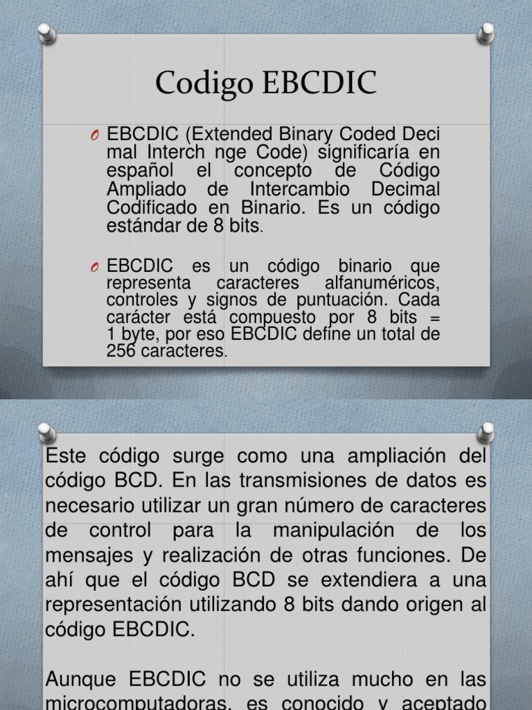 Codigo EBCDIC | PDF | Ebcdic | Decimal codificado en binario