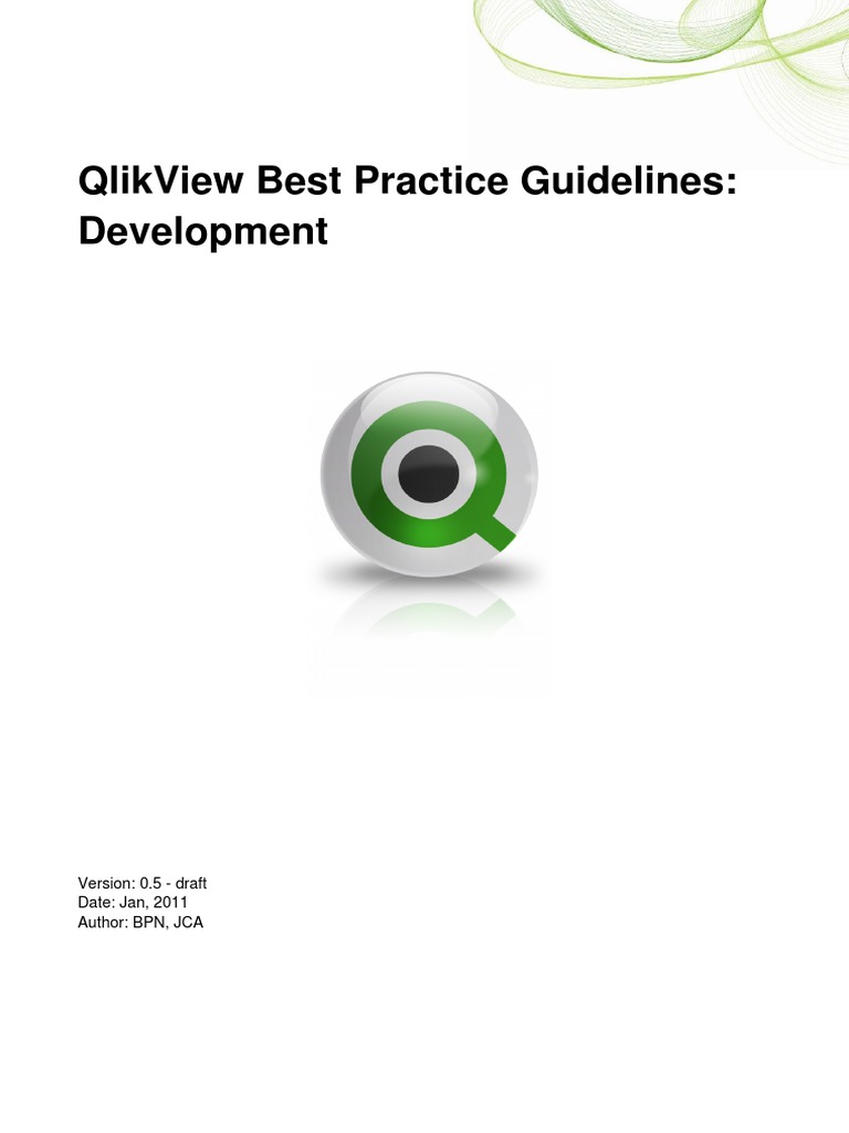 QlikView Best Practices - Development v0.5 | PDF | Software Development ...