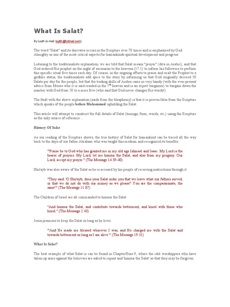 What Is Salat | PDF | Quran | Islam