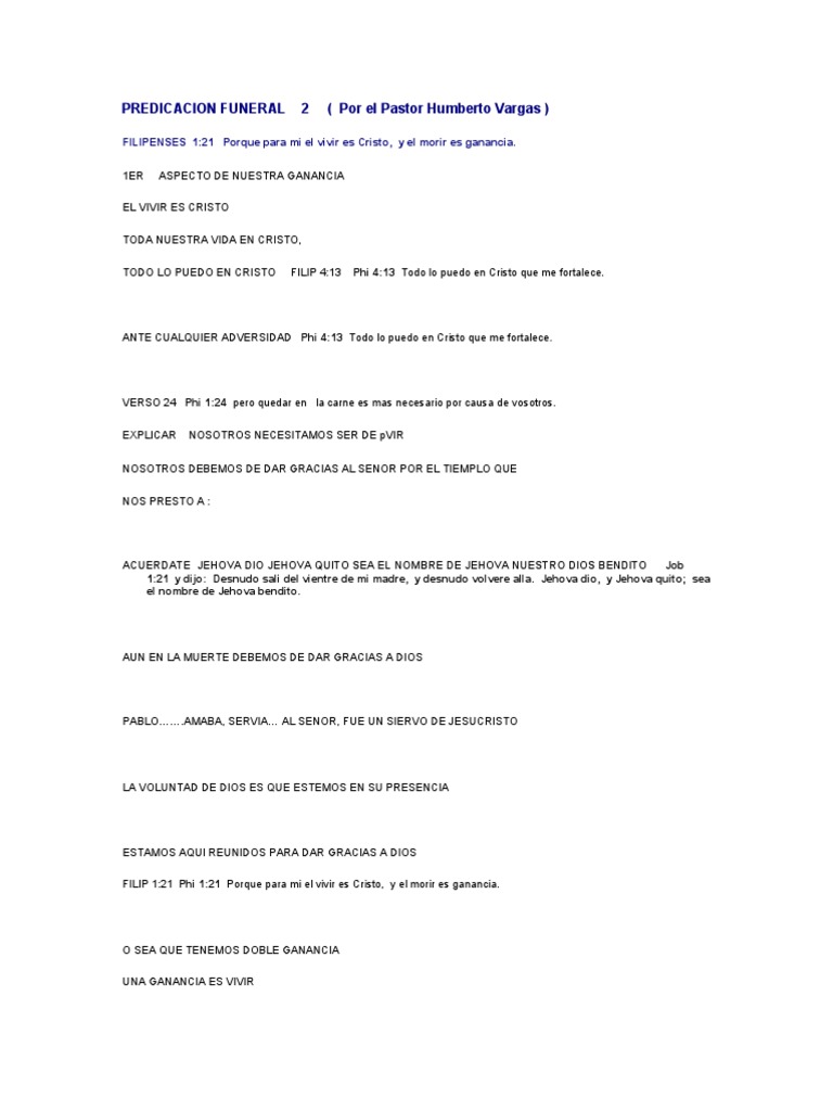 Mensajes de Consuelo para Funerales | PDF | Cristo (título) | Pablo el ...