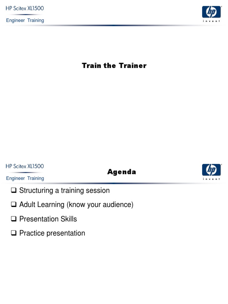 10 03 Training The Trainer | PDF | Adult Education | Learning Styles