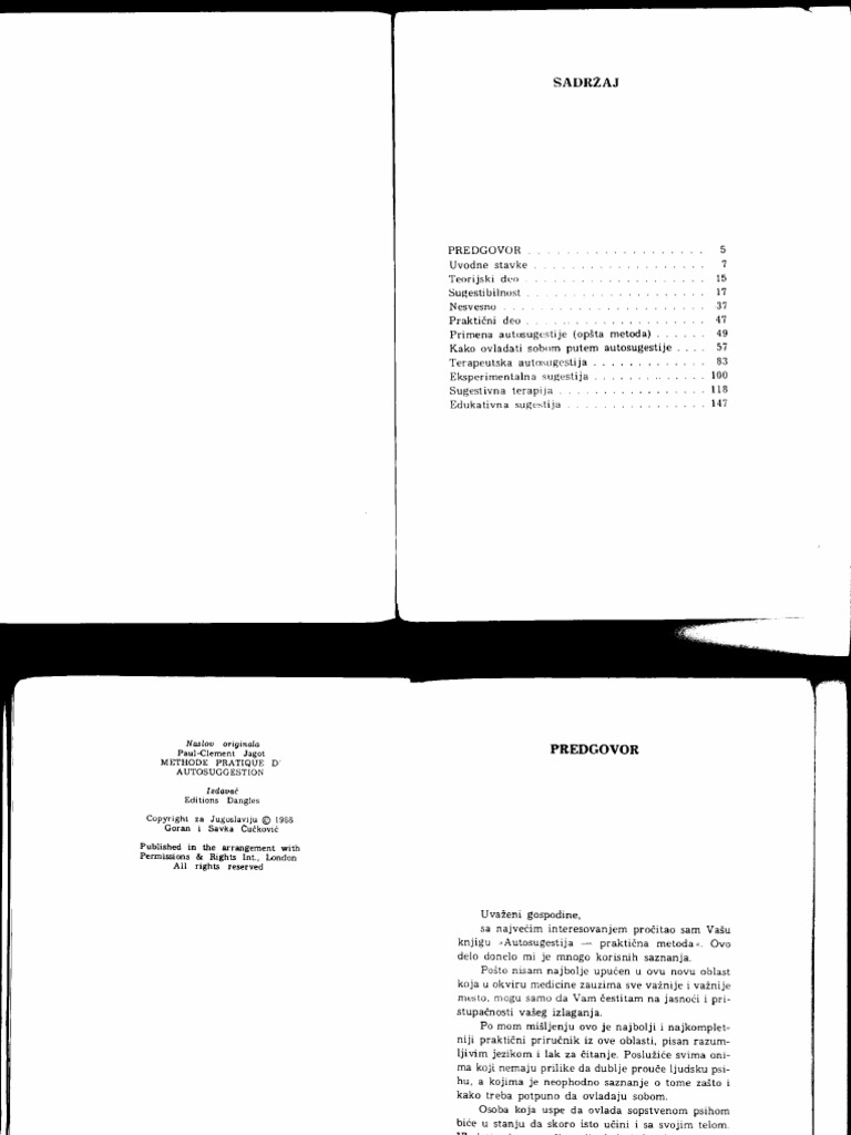 Paul Clement Jagot - Autosugestija | PDF