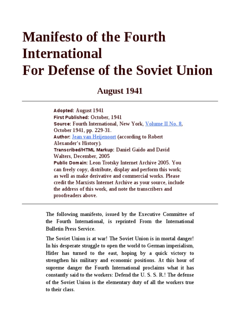 Defence of USSR | PDF | Communism | Identity Politics