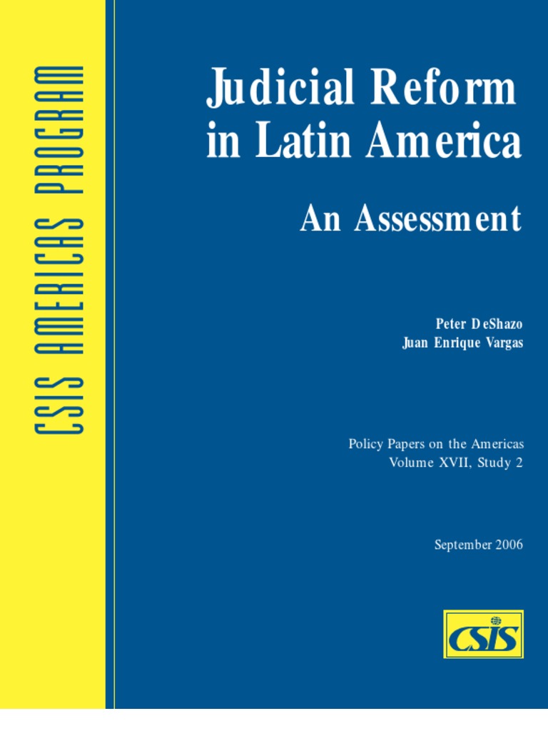 Latin Judicial Reform | PDF | Center For Strategic And International ...
