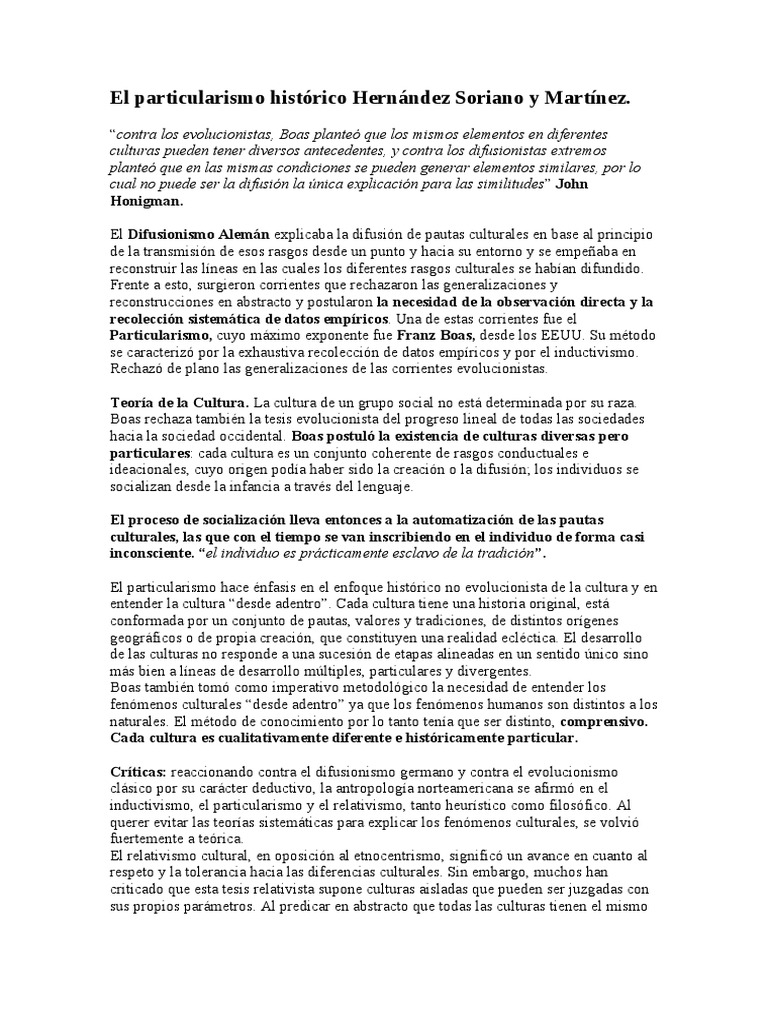 El Particularismo Histórico Hernández Soriano y Martínez | PDF ...