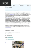 Floral Wiring Techniques Explained | PDF | Floristry | Flowers