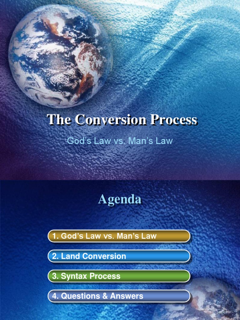 The Conversion Process | PDF | Mortgage Law | Covenant (Biblical)