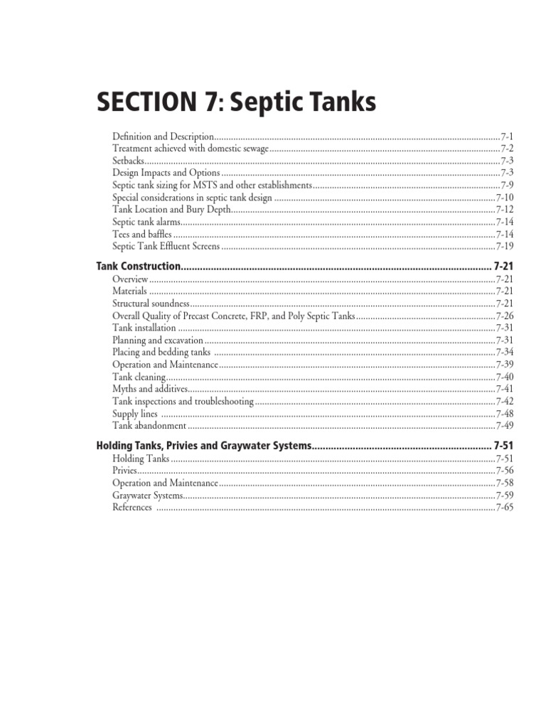 Septic Tank Design | PDF | Septic Tank | Sewage Treatment