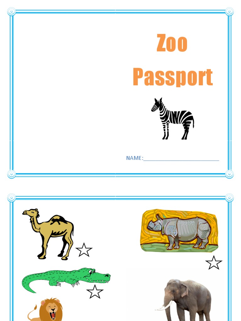 Zoo Passport | PDF
