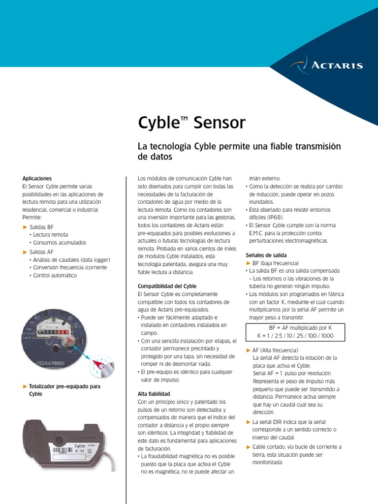 Cyble Sensor Español | PDF | Electromagnetismo | Ingenieria Eléctrica