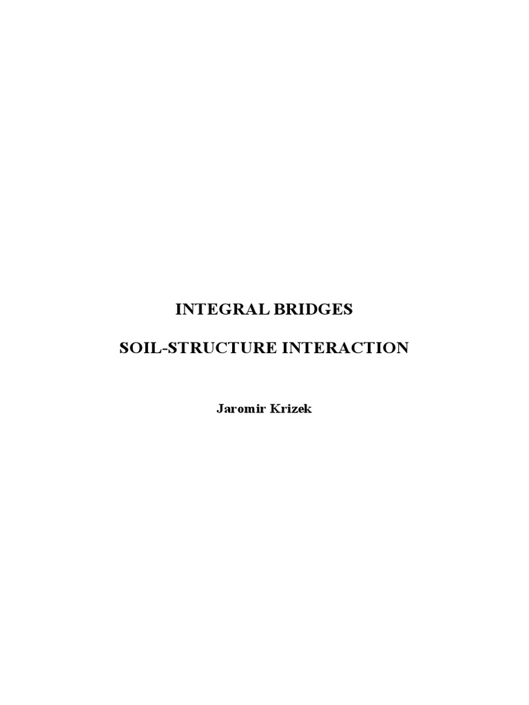 Integral Bridges Soil-Structure Guide | PDF | Deformation (Engineering ...
